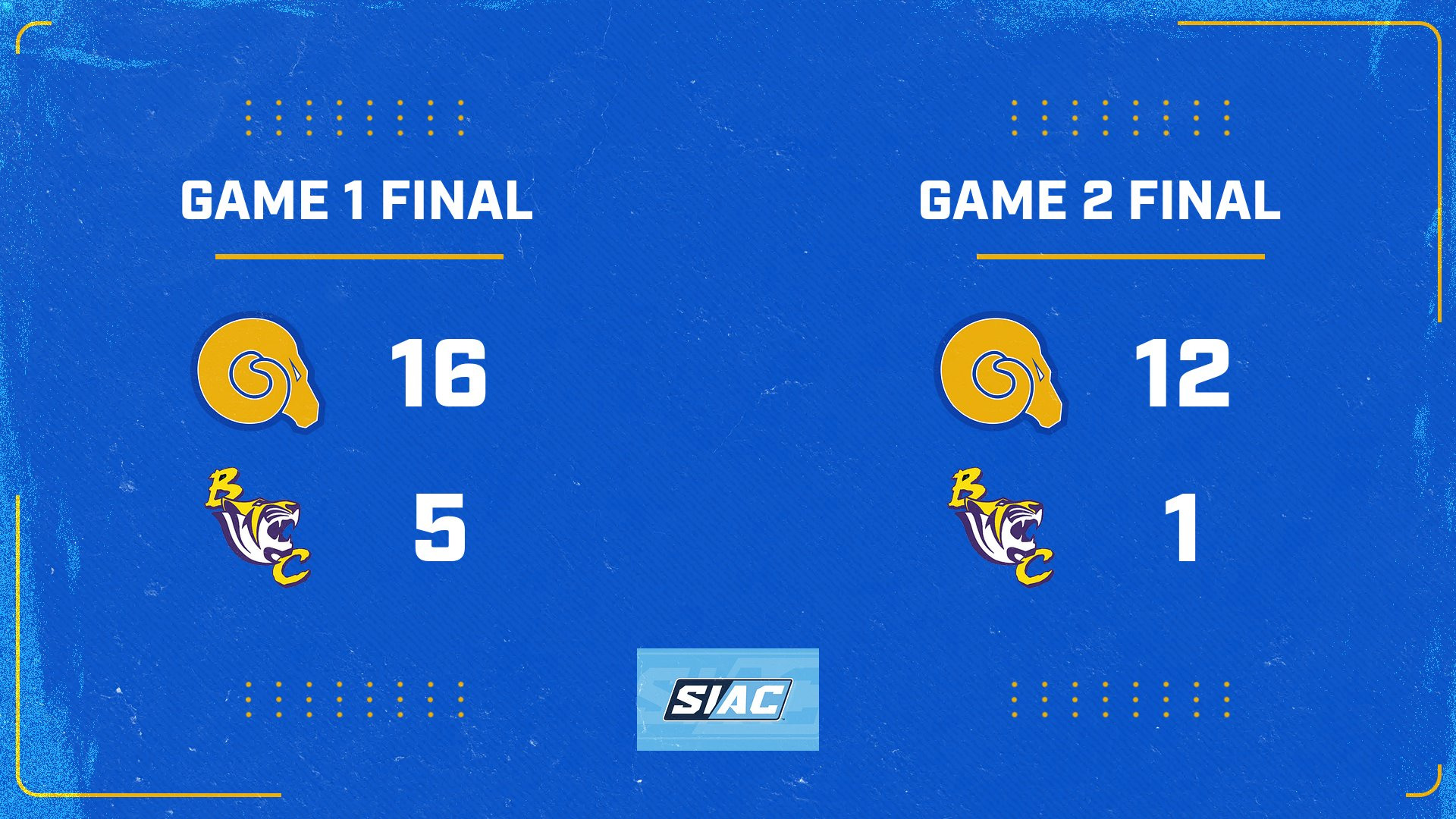 Golden Ram Bats Alive & Well in Sweep of Tigers - Albany State ...