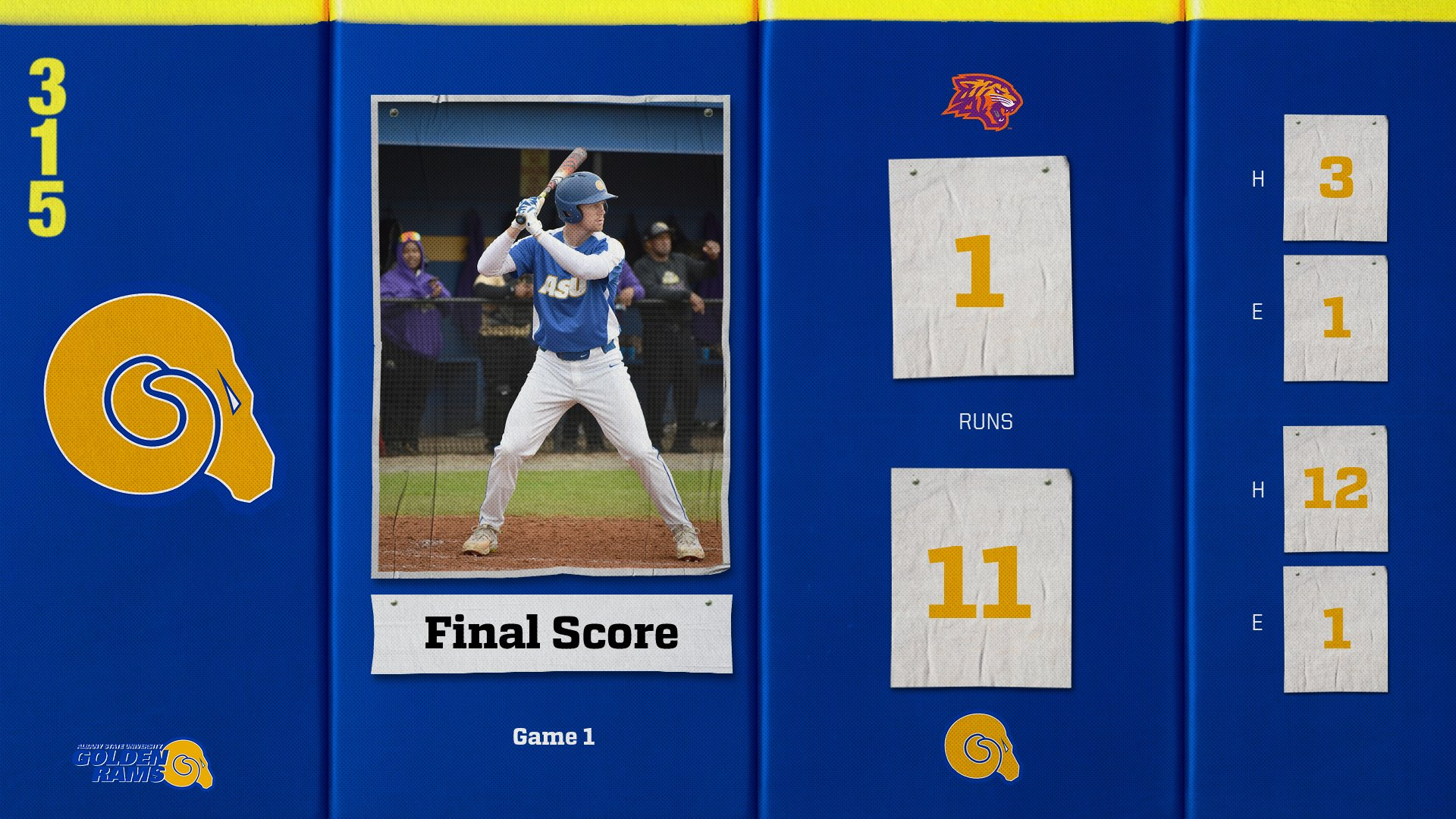 Golden Rams Early Scoring Keys Victory over Tigers - Albany State ...