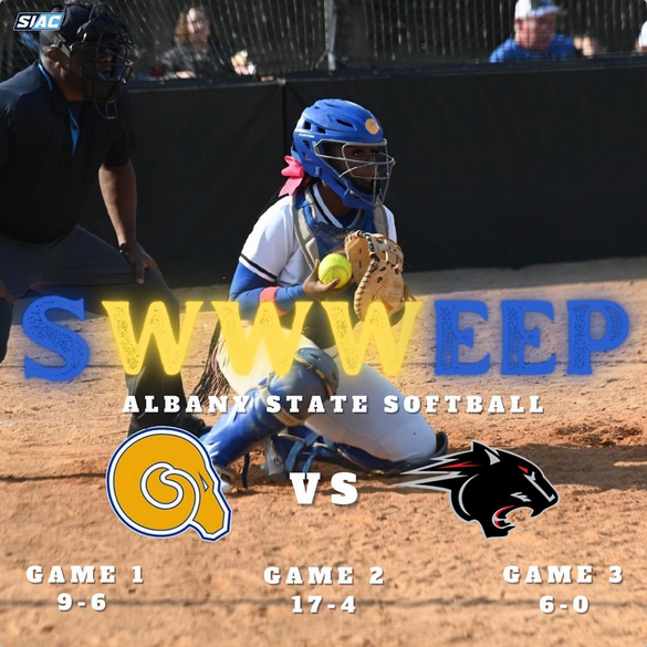 Lady Rams Open Softball Series With Pair of Wins - Albany State ...