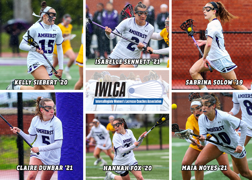 Six Women's Lacrosse Players Tabbed IWLCA All-Region - Amherst College