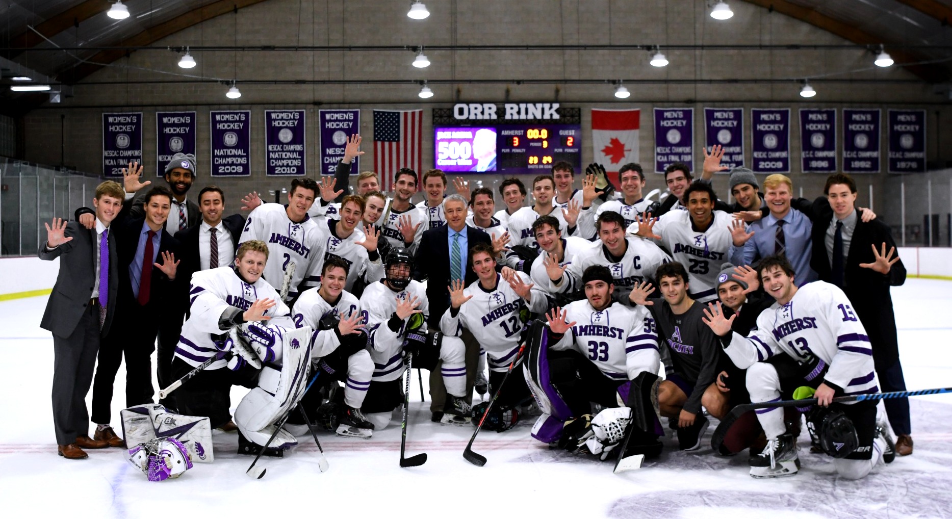 Jack Arena wins 500th Game as Mammoths trip up Trinity 3-2 - Amherst ...