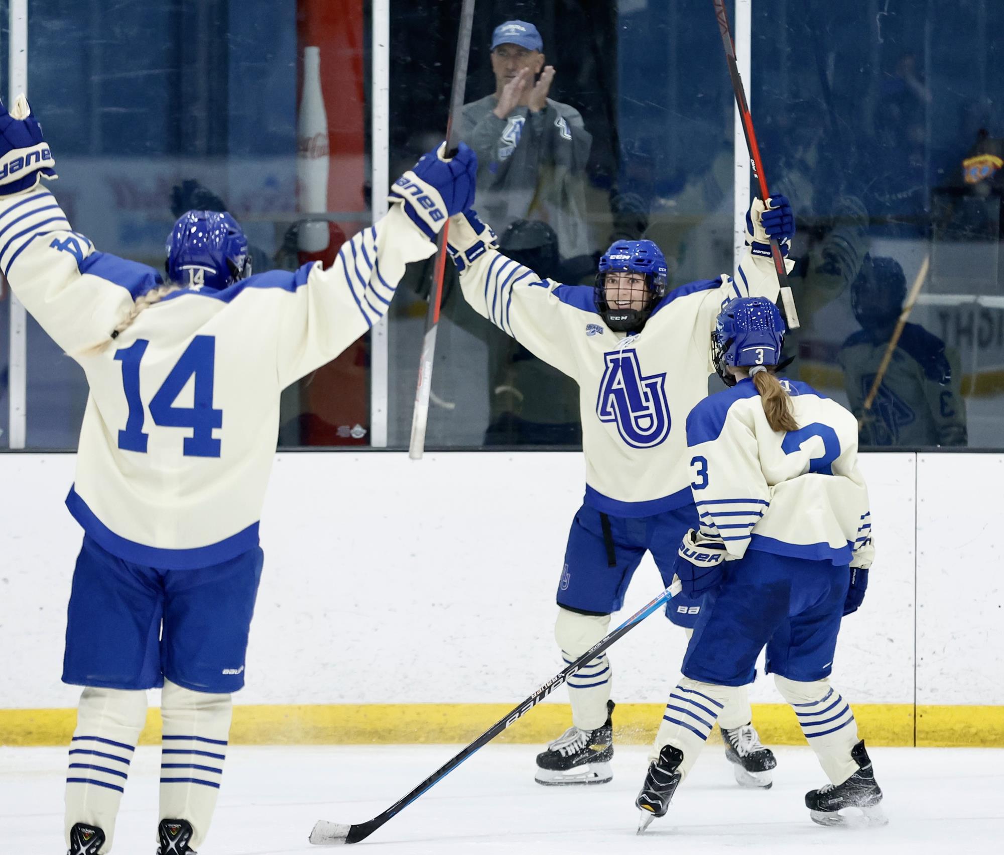 Spartans skate past Cougars for weekend sweep - Aurora University Athletics