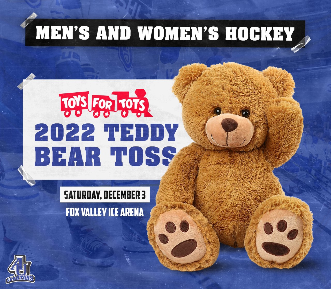 Spartan men victorious in 2022 Toys for Tot game - Aurora University ...