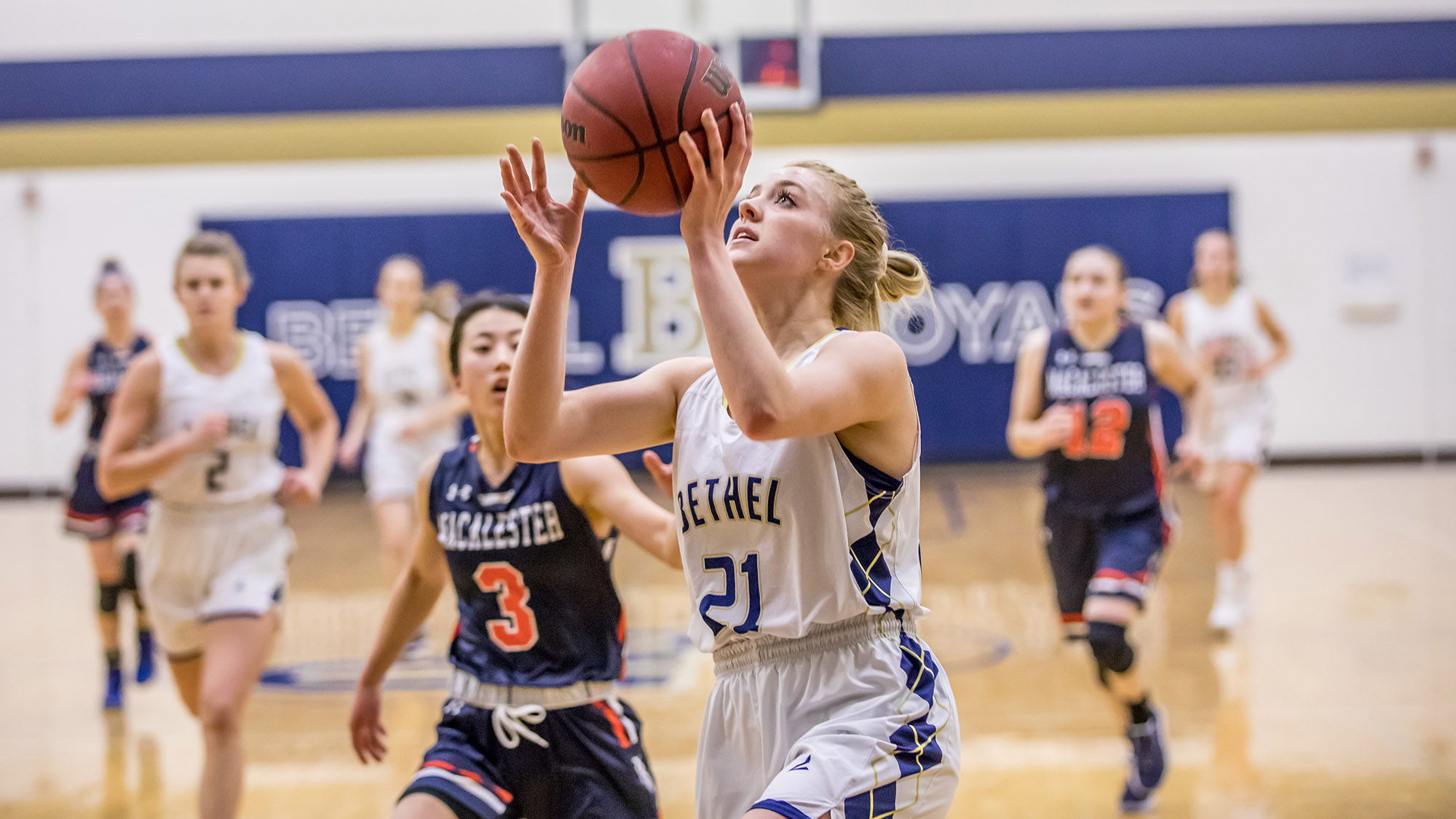 Barker Scores Career-High, Propels Bethel to 82-41 Win over Macalester ...