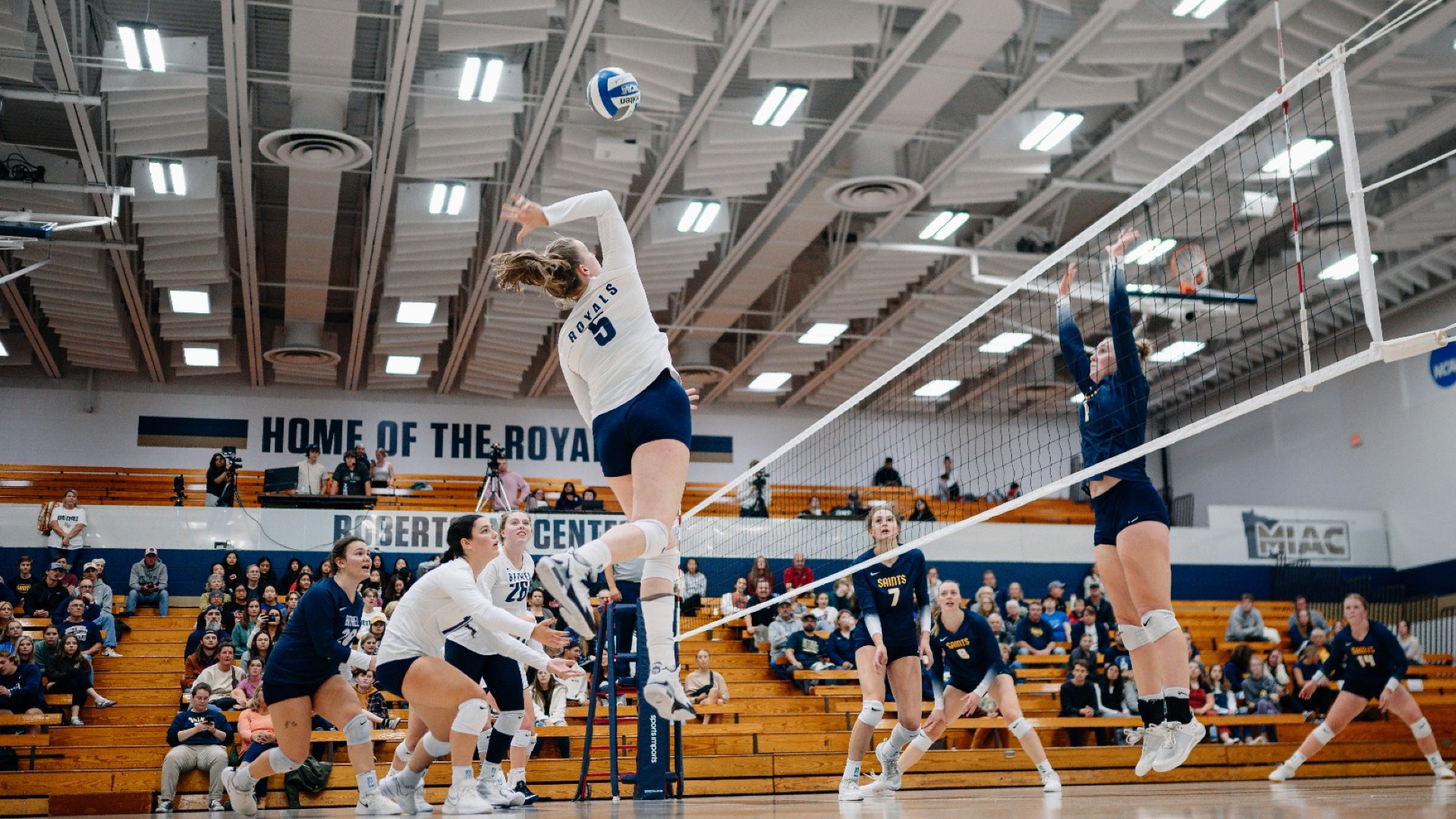 Volleyball Completes Five-Set Comeback at Saint Mary’s - Bethel ...