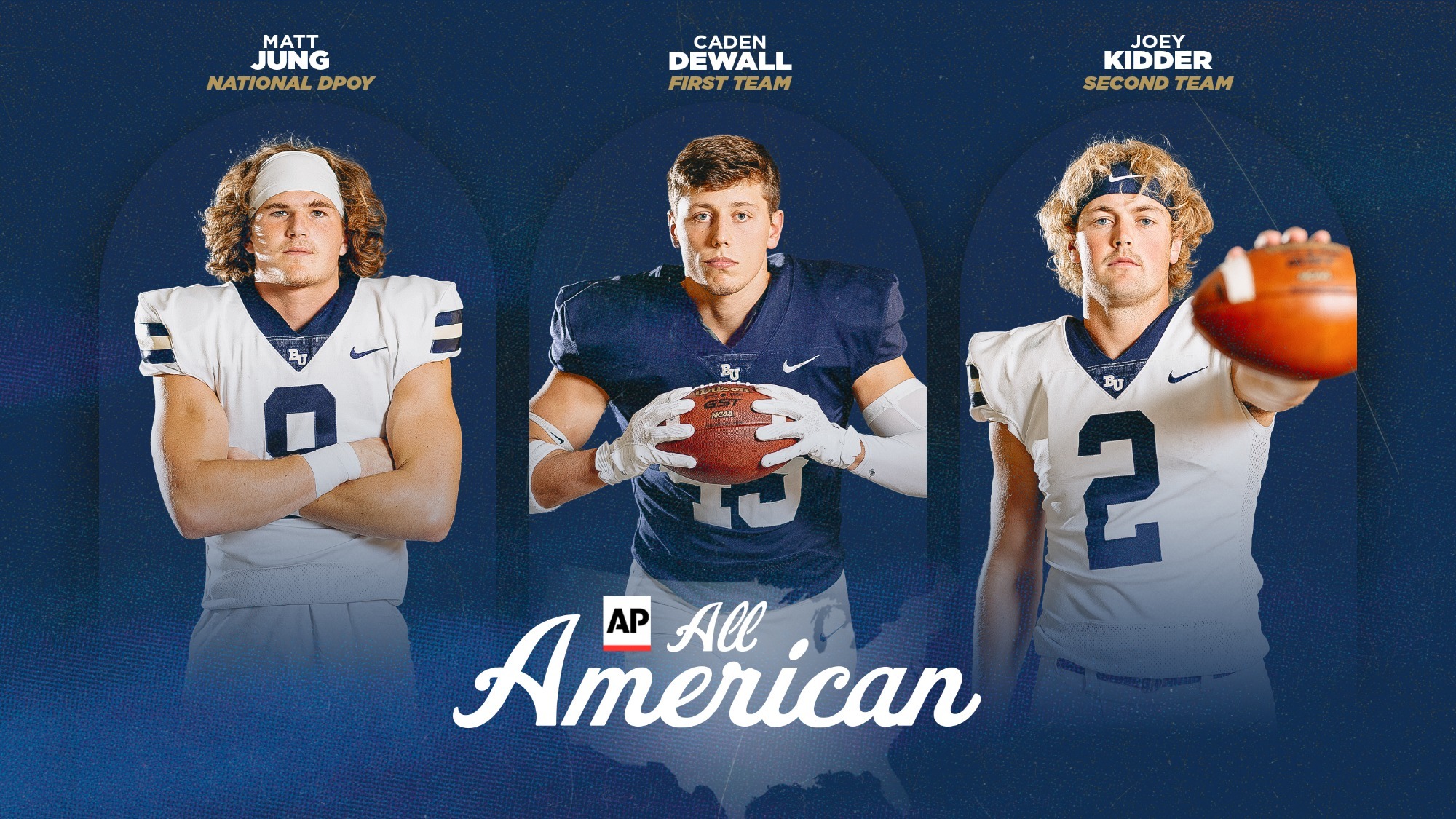 Jung, DeWall Named AFCA All-Americans - Bethel University Athletics