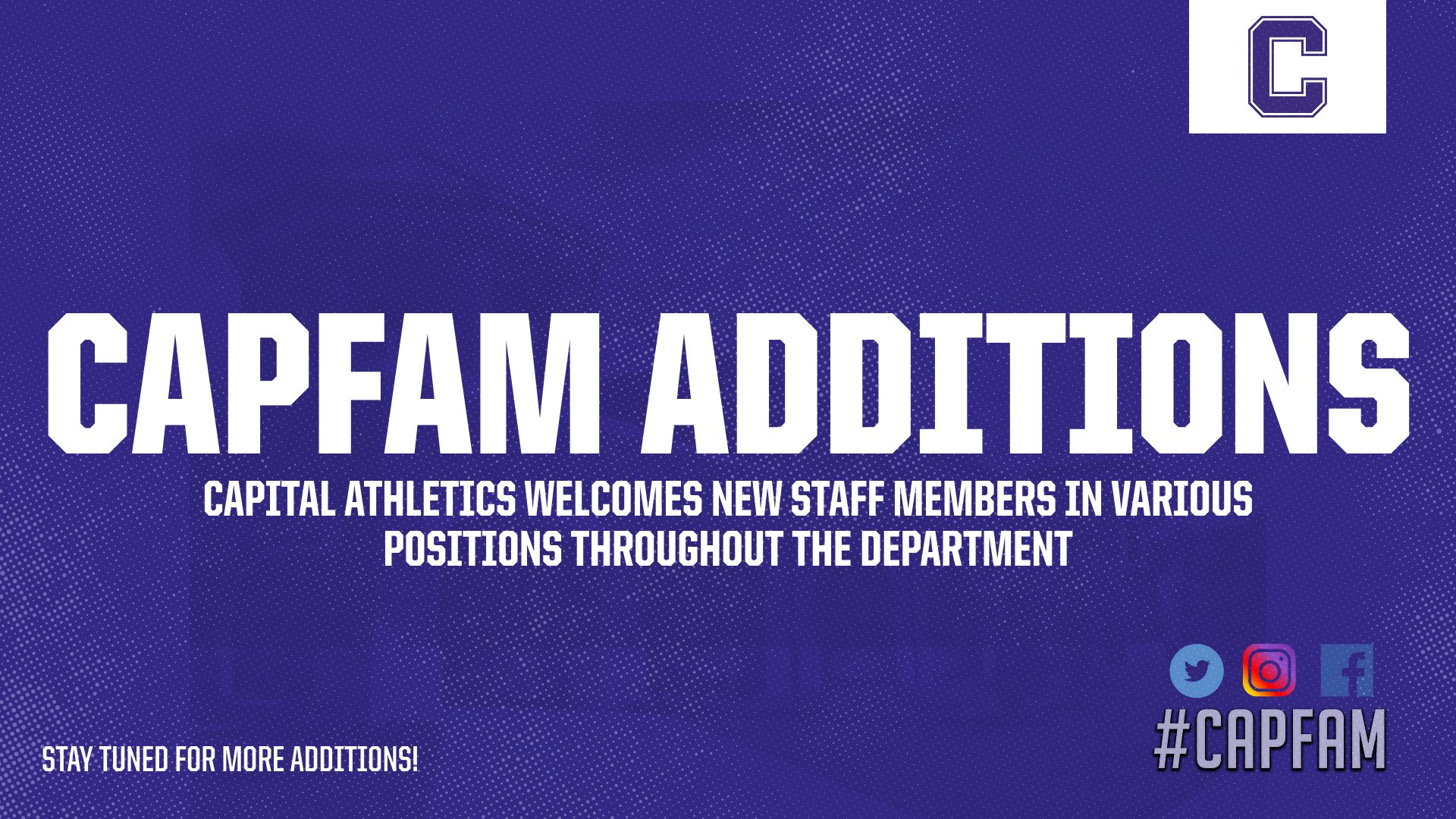 Capital Athletics Welcomes New Additions to Coaching Staffs - Capital ...