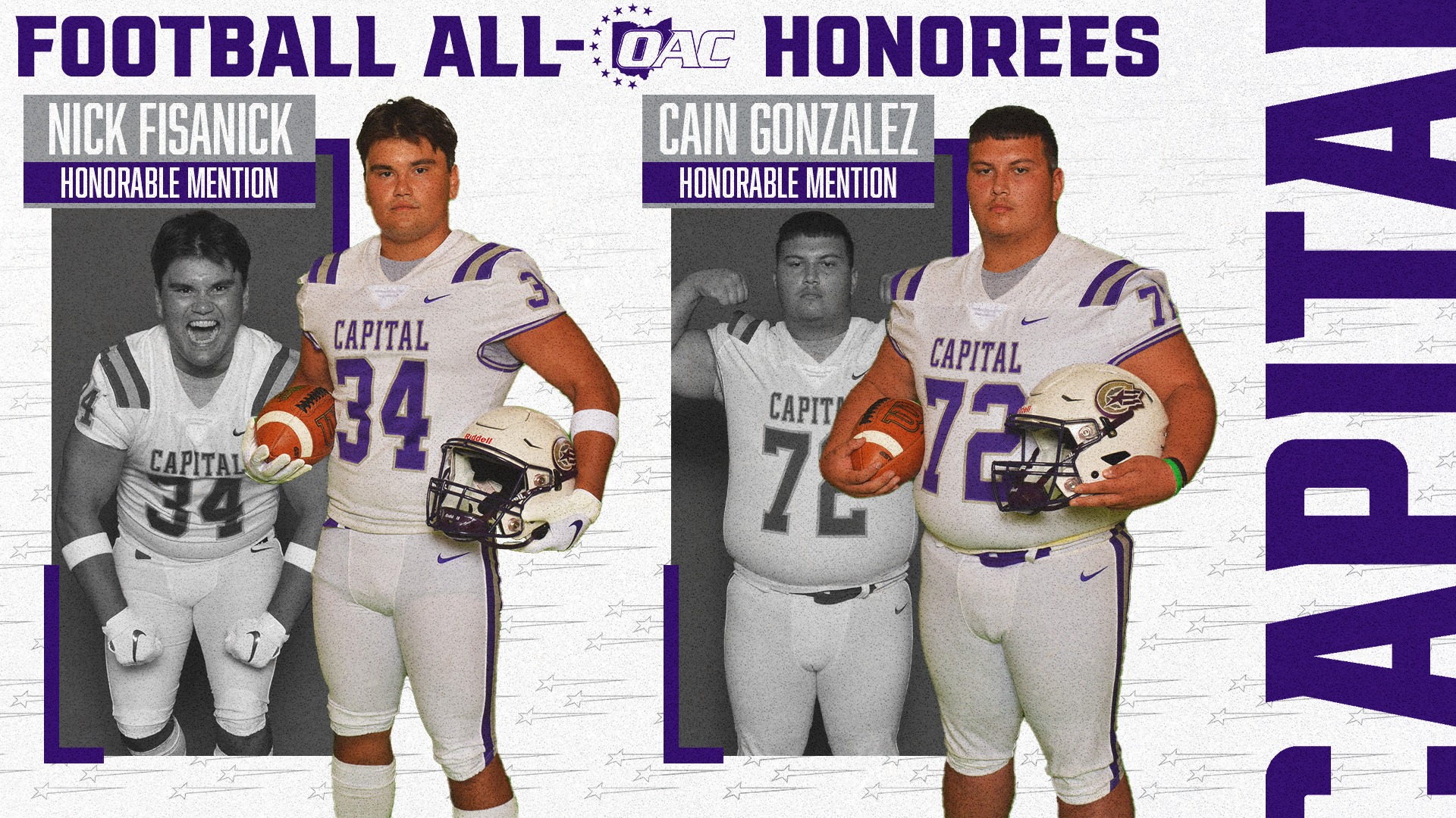 Fisanick, Gonzalez Named All-OAC Honorable Mention - Capital University