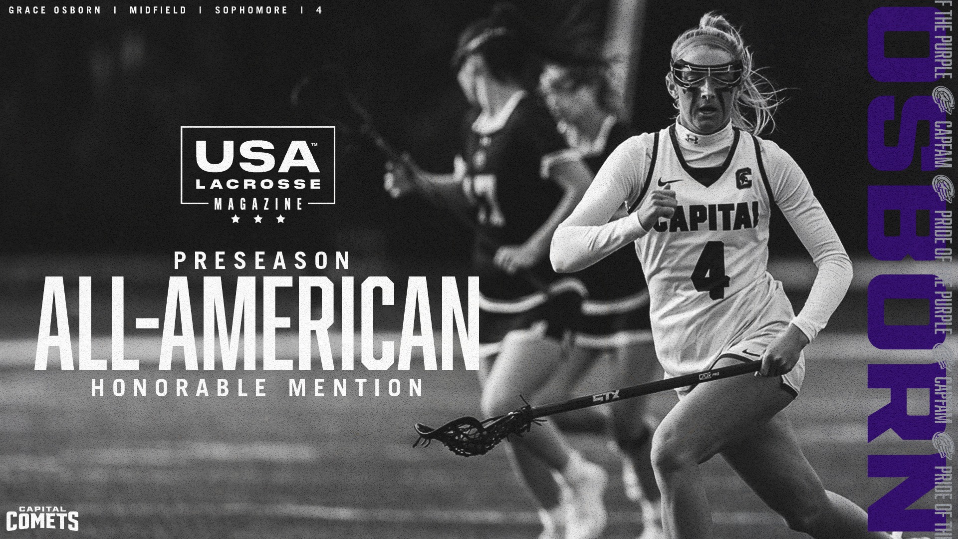 Grace Osborn Recognized as Preseason All-American - Capital University