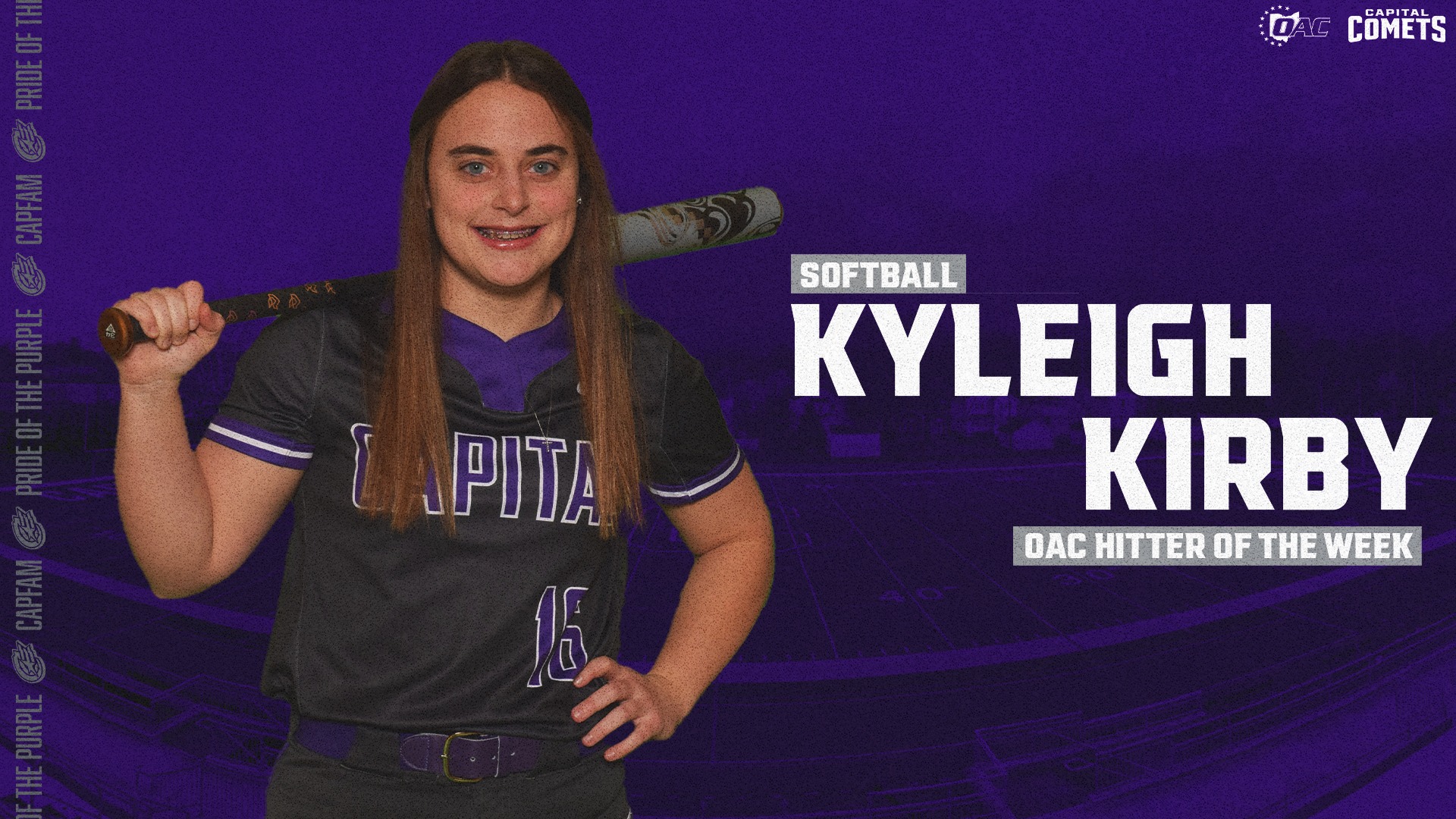 Kyleigh Kirby Named OAC Hitter of the Week - Capital University