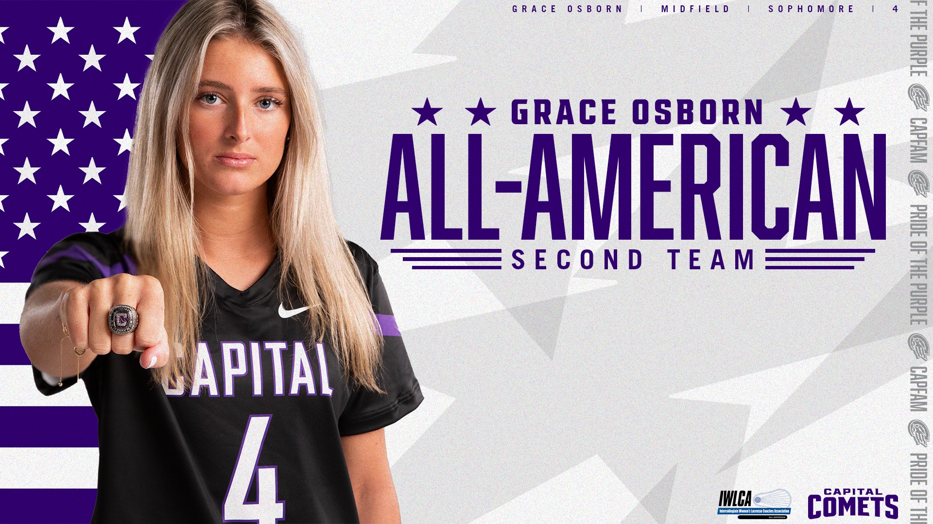 Grace Osborn Selected as Second Team All-American - Capital University