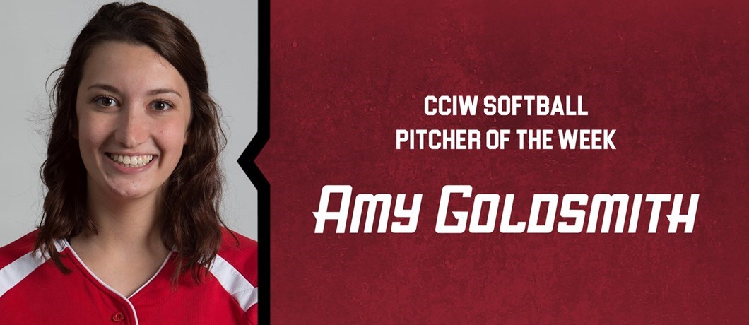 Amy Goldsmith Named CCIW Softball Pitcher of the Week - Carthage ...