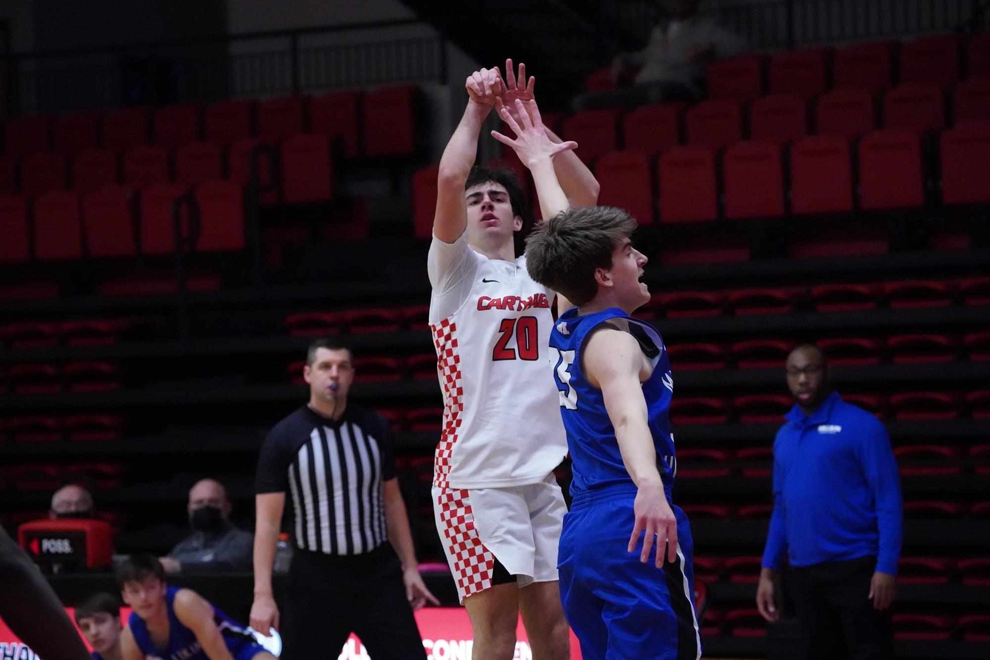 Men’s Basketball Drops CCIW Contest at Elmhurst - Carthage College ...
