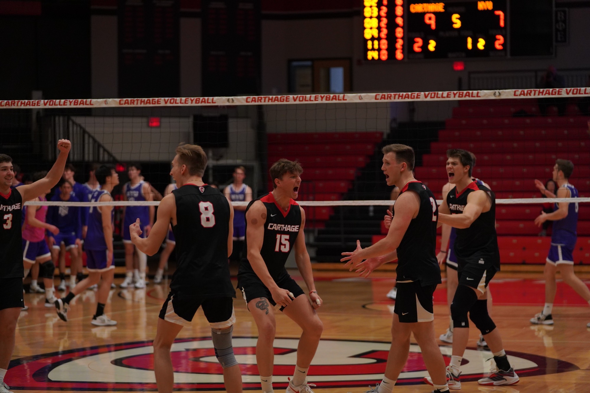 No. 1 Carthage Takes 3-2 Win over No. 15 NYU - Carthage College Athletics