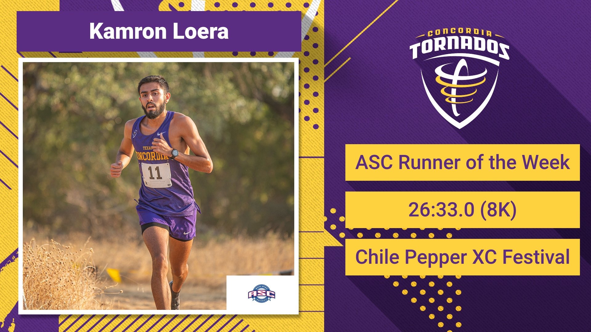 Kamron Loera - Cross Country - Concordia University Texas Athletics