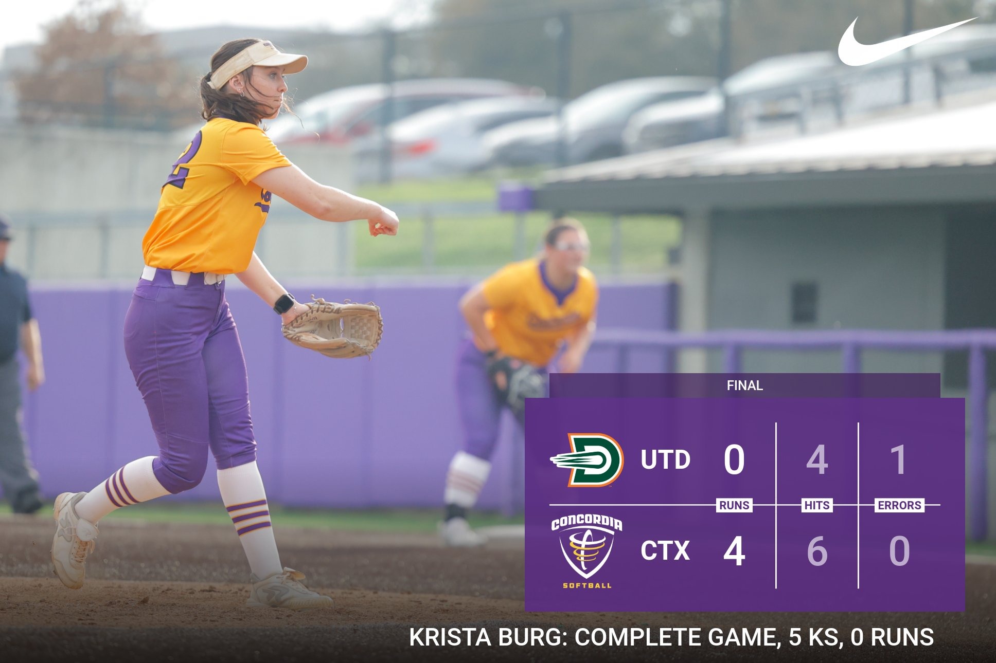 Softball Completes Sweep Over UT Dallas - Concordia University Texas ...