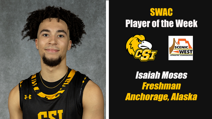 Moses lifts CSI MBB to big win, earning SWAC Player of the Week ...