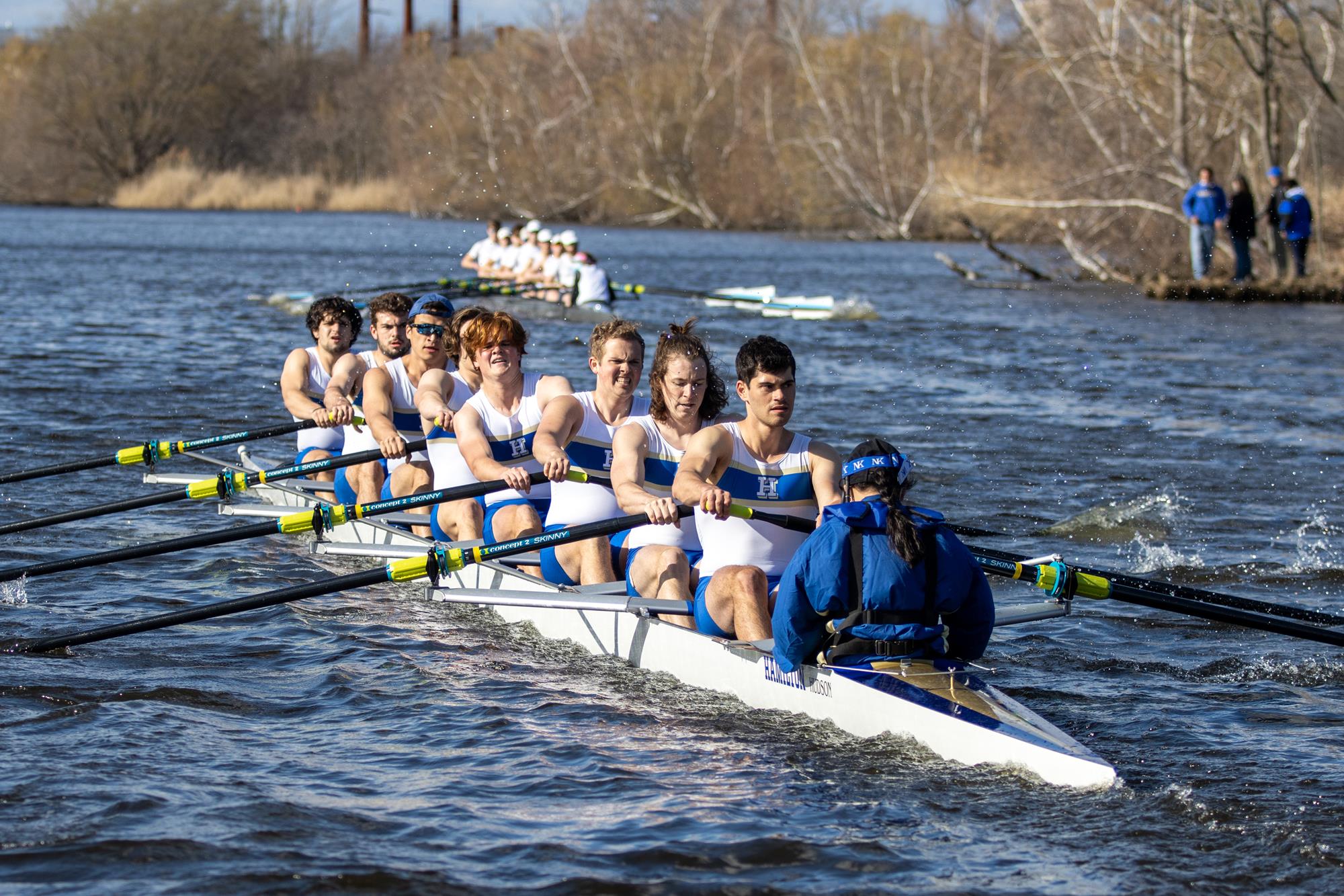 Men’s rowing hosts Williams on Erie Canal - Hamilton College