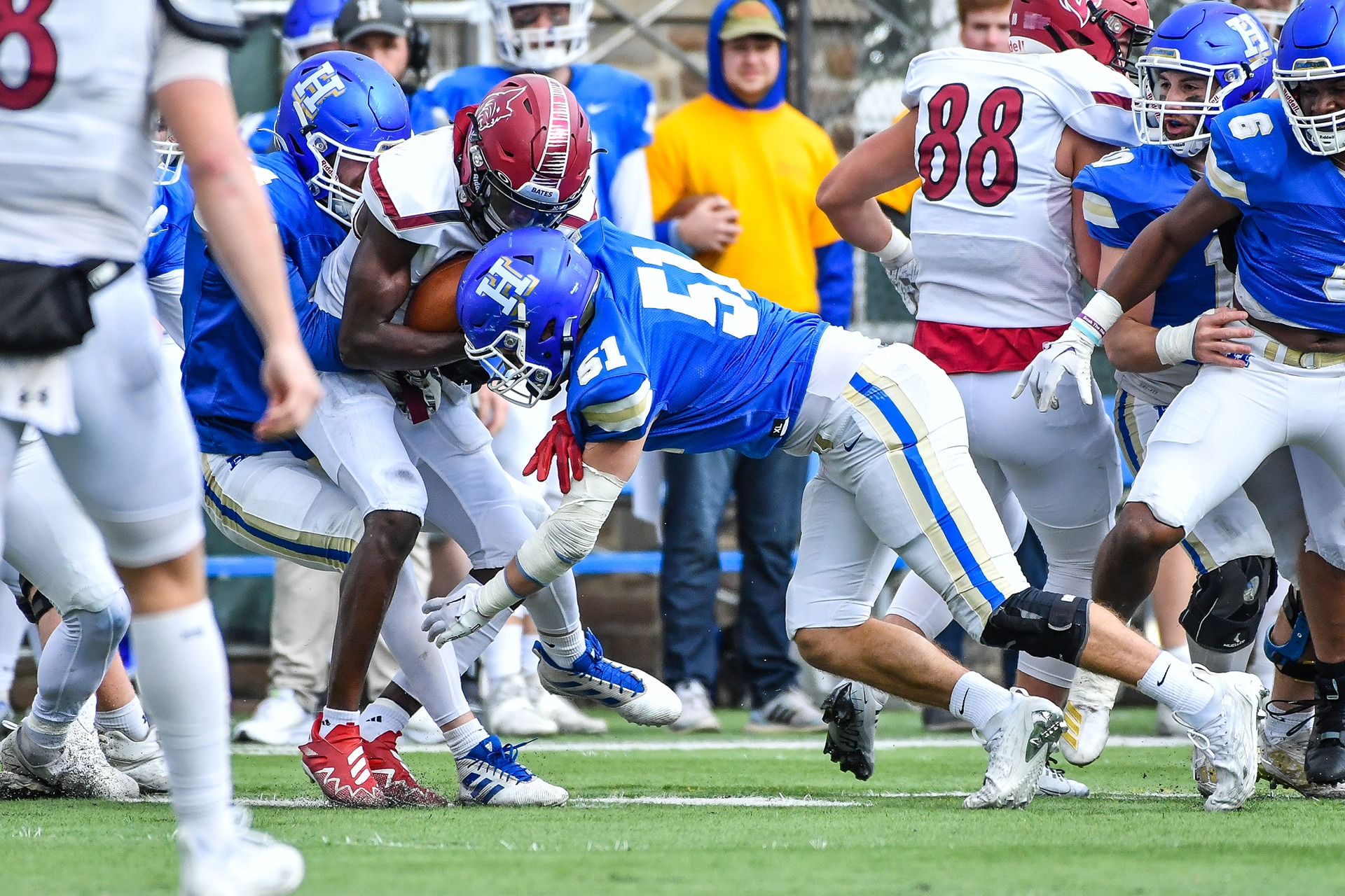 Football ends season with 19-14 loss to Bates at Steuben Field ...