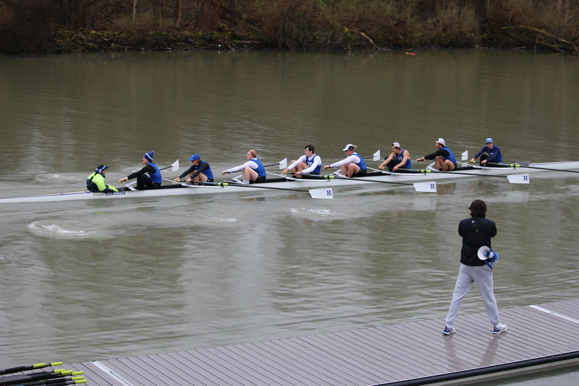 Men's rowing sweeps all three races in Hamilton Regatta - Hamilton College