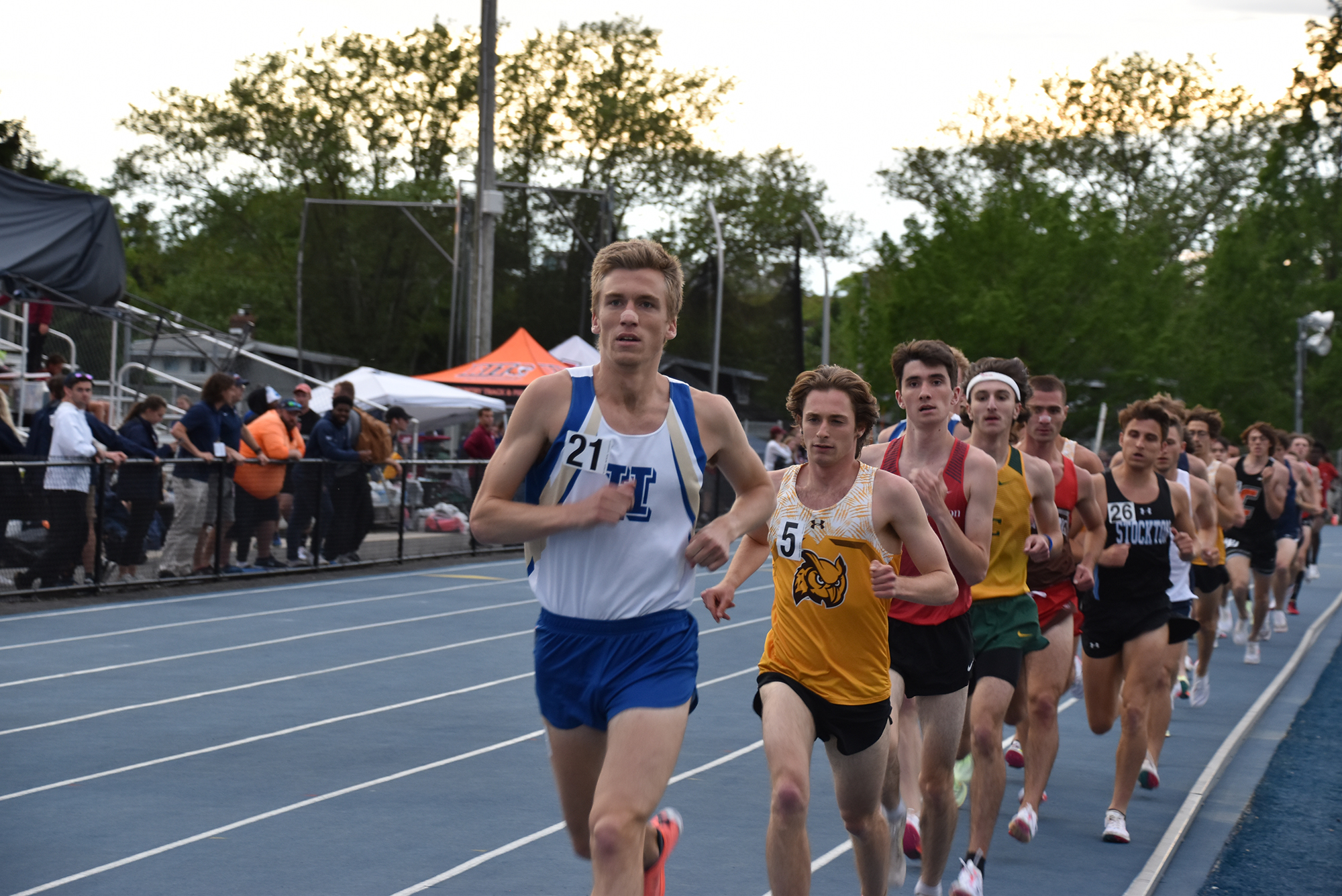 Harrell '23, Lyon '22 lead men's track and field at Moravian - Hamilton ...