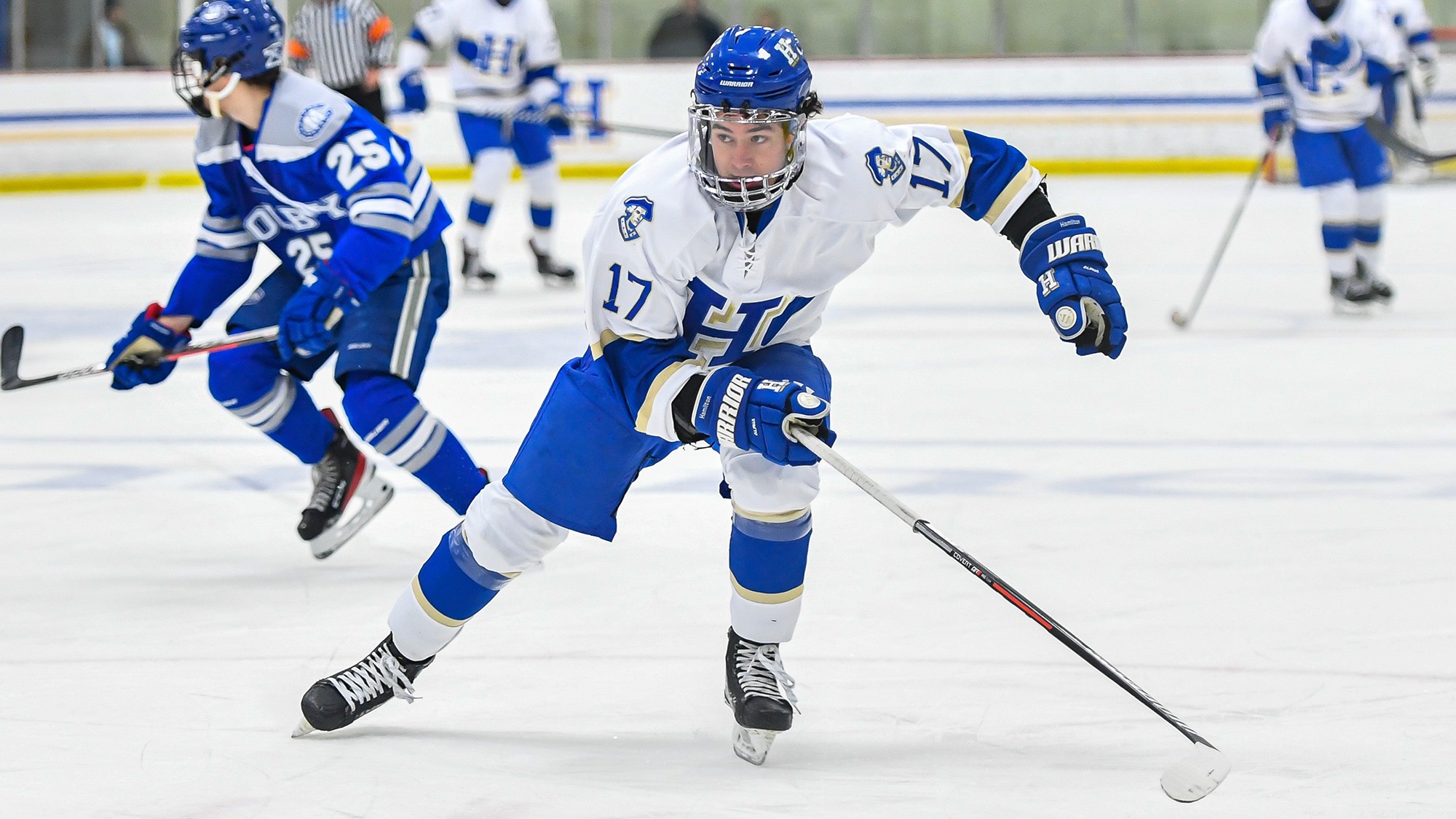 Danis '26 hat trick leads men's hockey to wild 7-6 win at Amherst ...