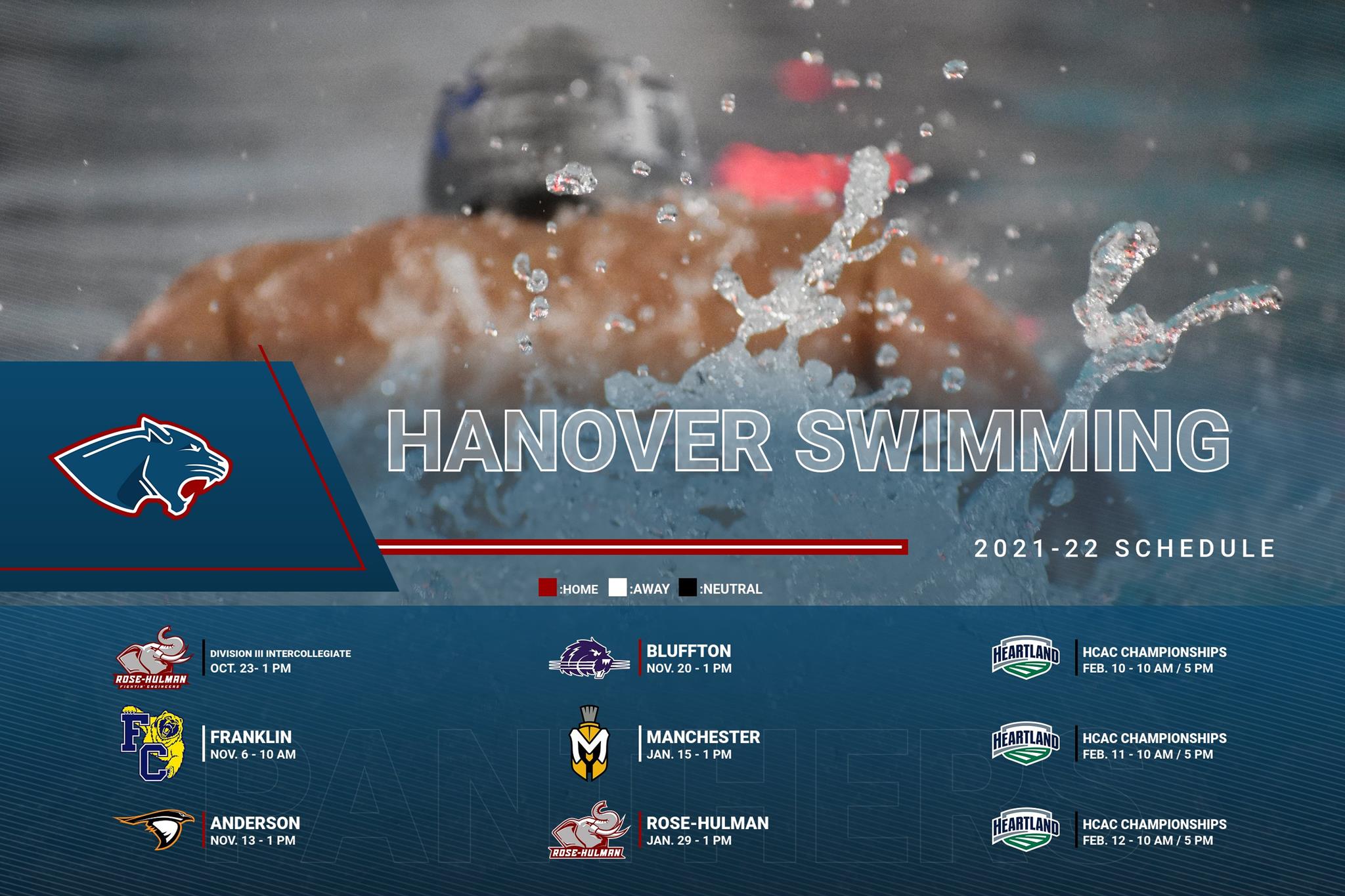 Hanover releases 2021-22 Swimming Schedule - Hanover College