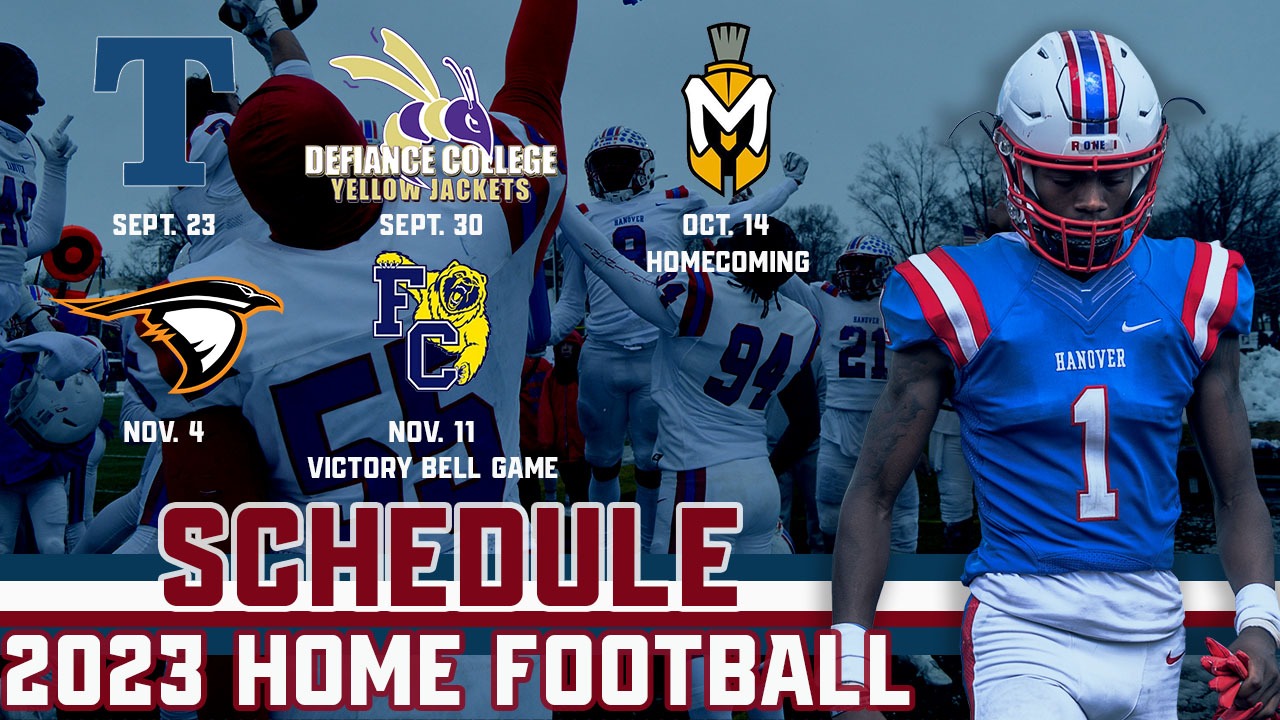 Hanover announces 2023 Football Schedule; Five home games slated ...