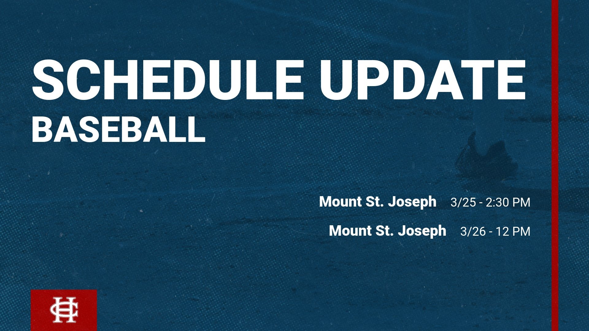 SCHEDULE UPDATE Baseball Announces Changes To Weekend Slate With MSJ SCHEDULE UPDATE Baseball Announces Changes To Weekend Slate With MSJ