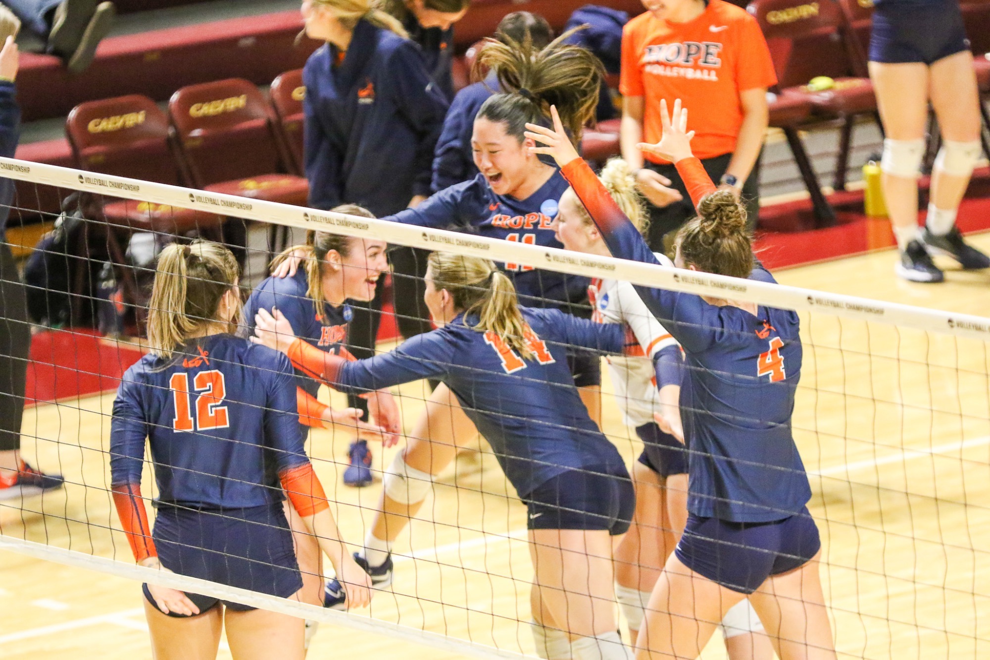 Volleyball Tops No. 3 Calvin To Win NCAA Regional Title - Hope College
