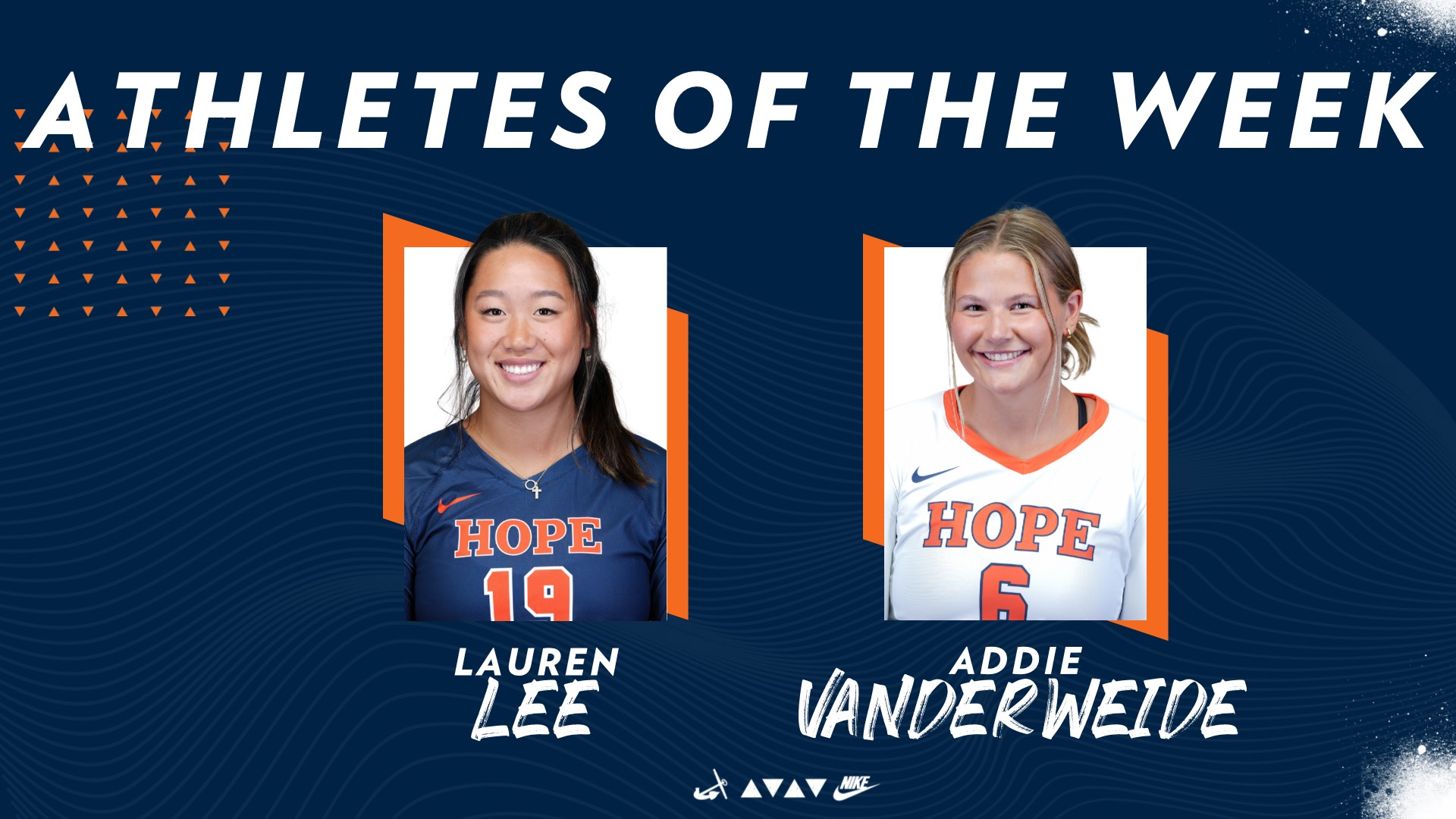 Volleyball's Lauren Lee and Addie VanderWeide Sweep MIAA Weekly Honors ...