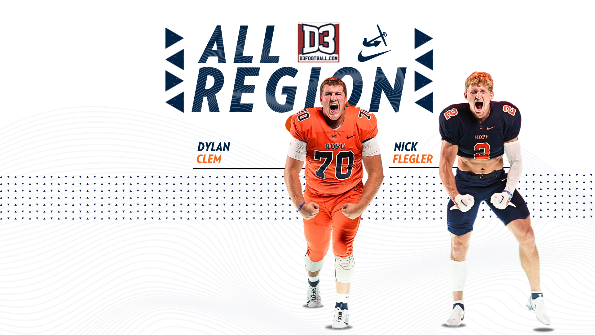 Dylan Clem and Nick Flegler Selected to D3football.com All-Region Teams ...