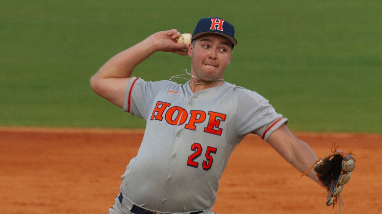 Shane Hykin Pitches Baseball to Split at Wheaton (Ill.) - Hope College