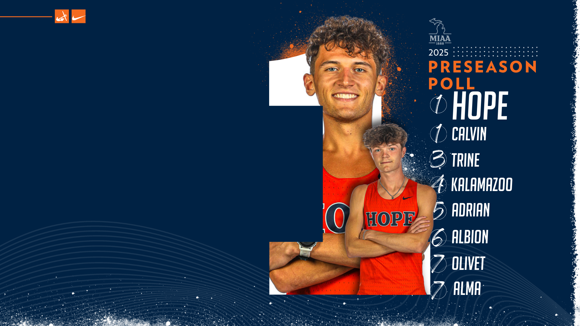 No. 23 Men's Cross Country Excels in Two States - Hope College