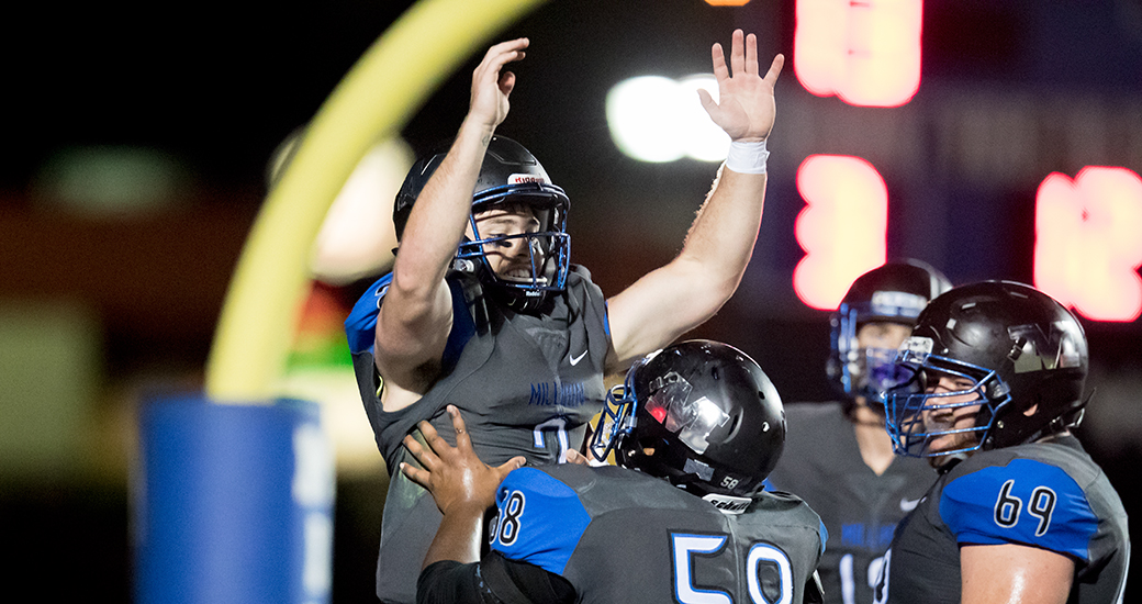 Big Blue Football Broadcast Moved to WSOY - Millikin University Athletics