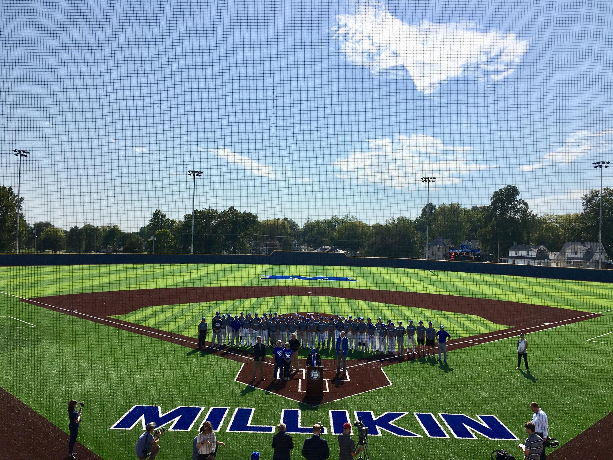 Workman Family Baseball Field Officially Opens - Millikin University ...