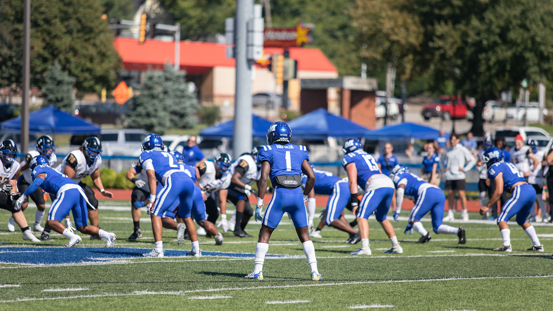 Big Blue Football Falls to Vikings - Millikin University Athletics