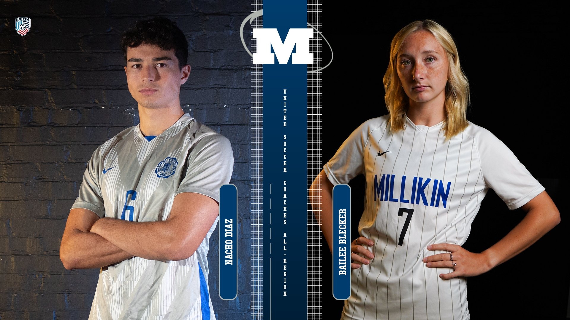 Millikin's Nacho Diaz and Bailee Blecker named Third Team All-Region by United Soccer Coaches ...