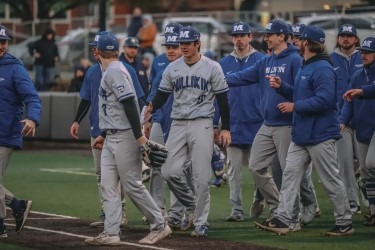 Big Blue Baseball Splits Doubleheader - Millikin University Athletics