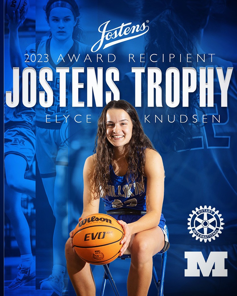 Knudsen Wins 2023 Jostens Trophy - Millikin University Athletics