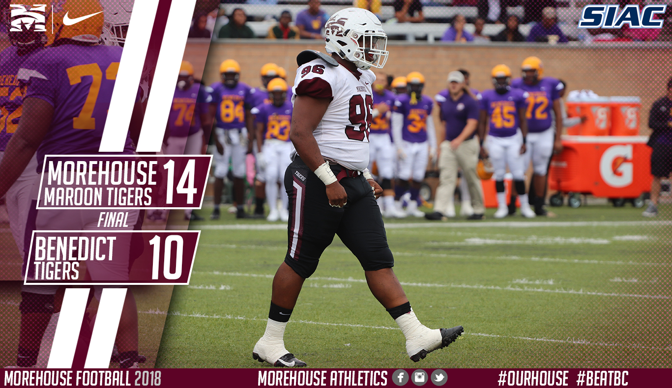 Morehouse Special Teams Spoil Benedict Homecoming In 14-10 Victory ...