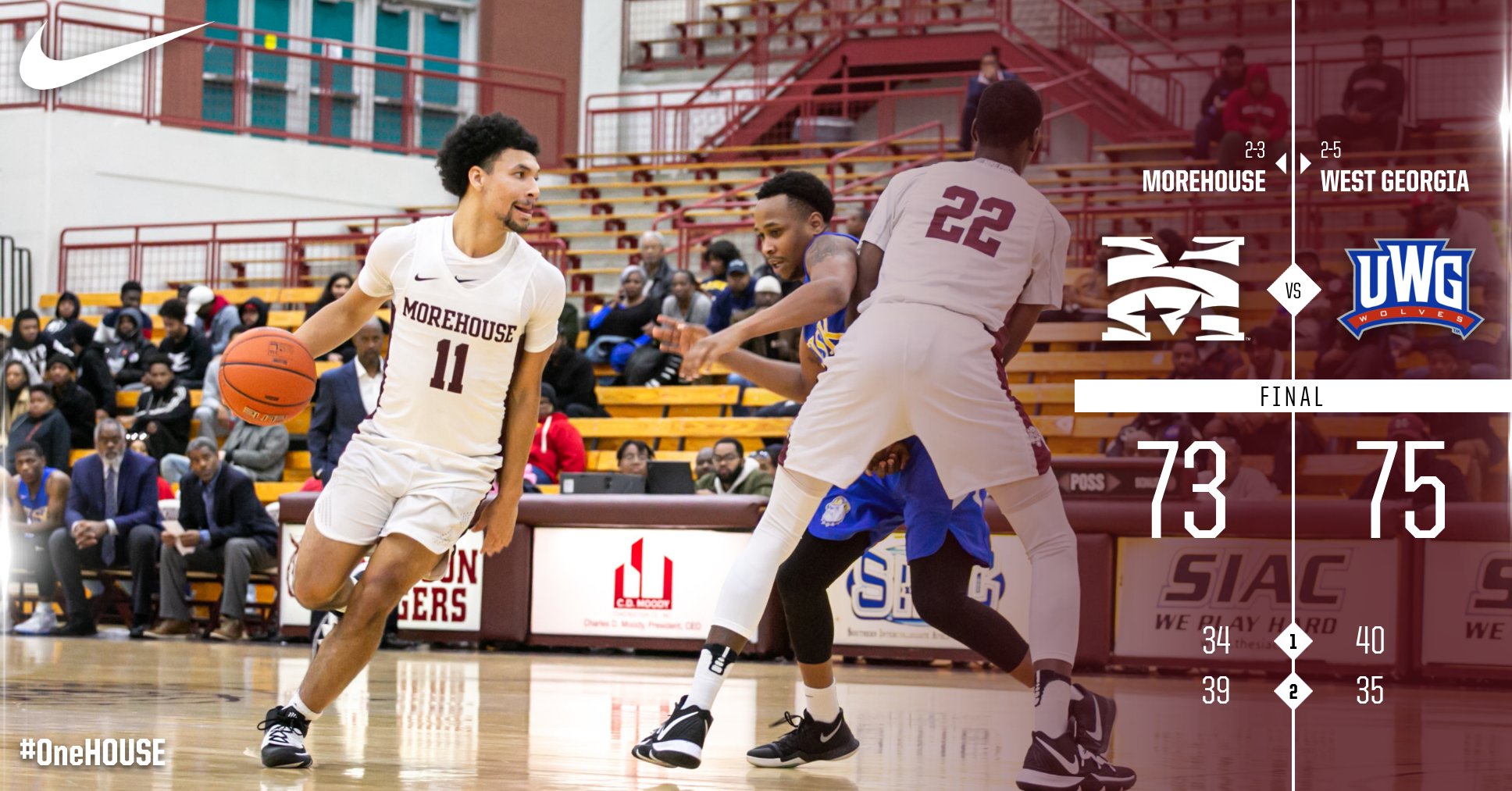 Maroon Tigers Battle But Drop 75-73 Decision To West Georgia ...