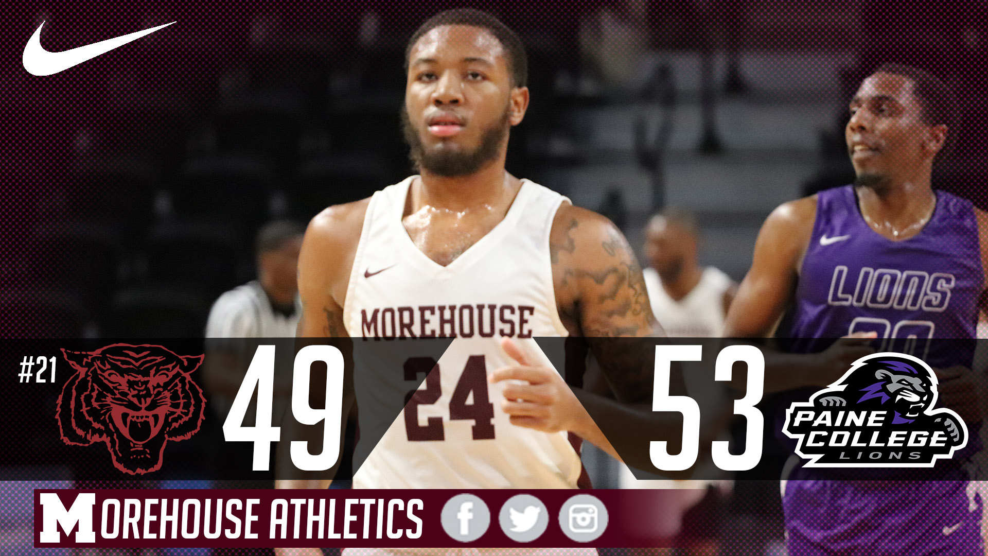 #21 Morehouse Upset By Paine In Quarterfinals of the SIAC Tournament ...