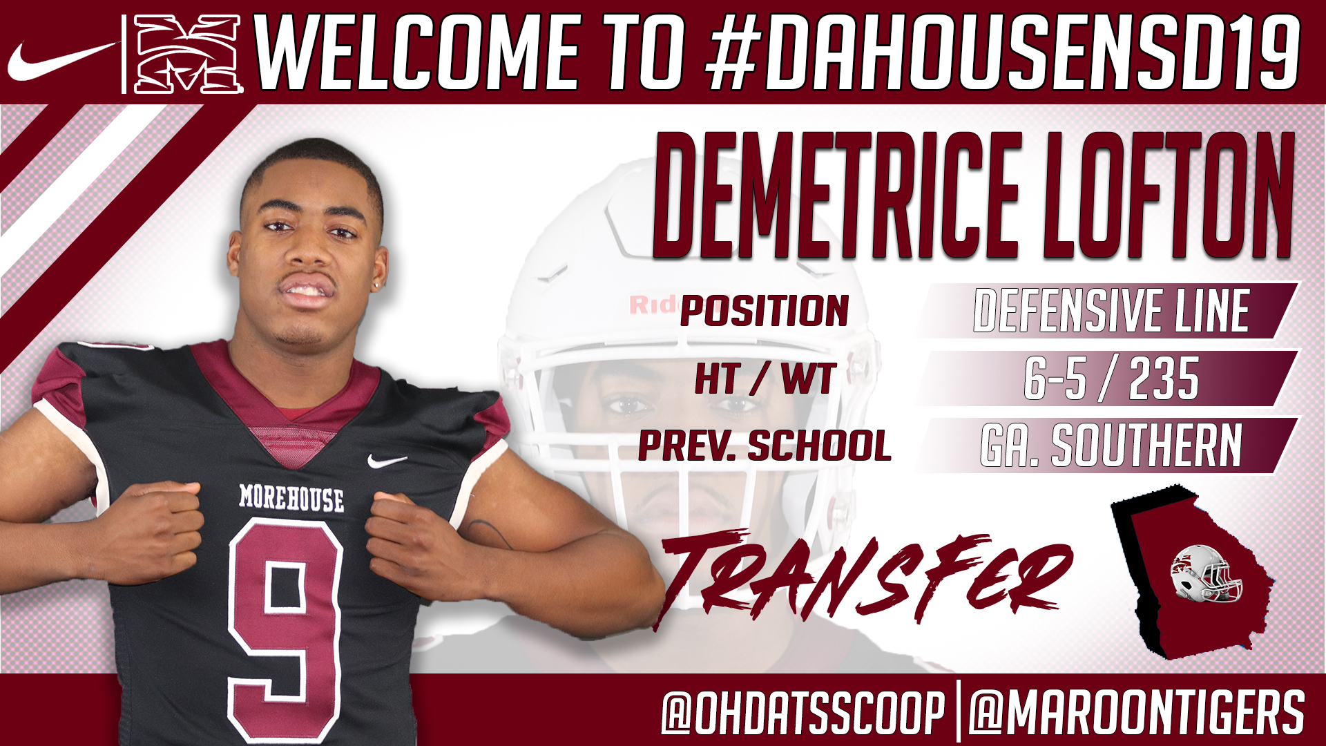 Demetrice Lofton - Football - Morehouse College Athletics