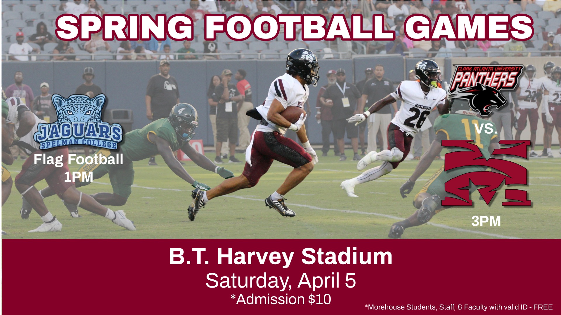 Morehouse Maroon Tigers 2025 Football Schedule Announcement - Morehouse ...