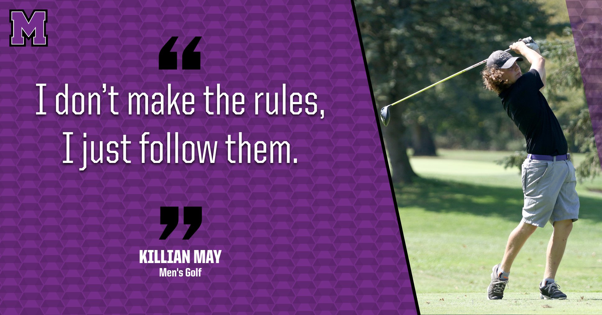 Senior Salute: Killian May, men's golf - University of Mount Union