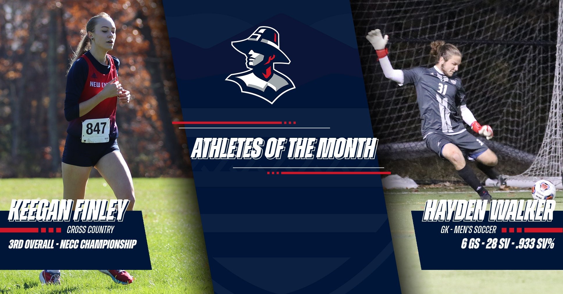 Finley and Walker Named Pilgrims of the Month for October - New England ...