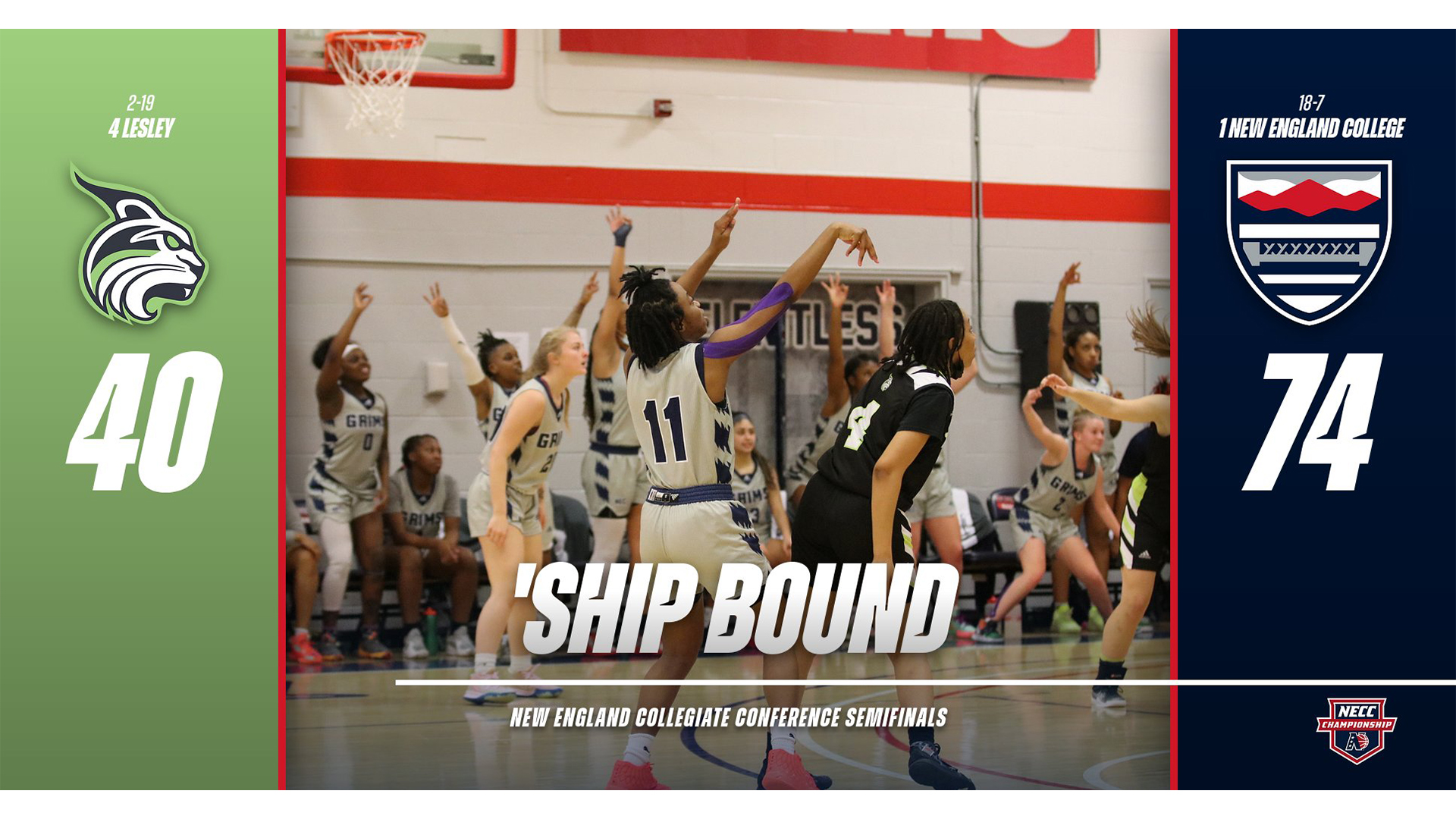Women's Basketball Sails Past Lesley in NECC Semifinal, 74-40 - New ...