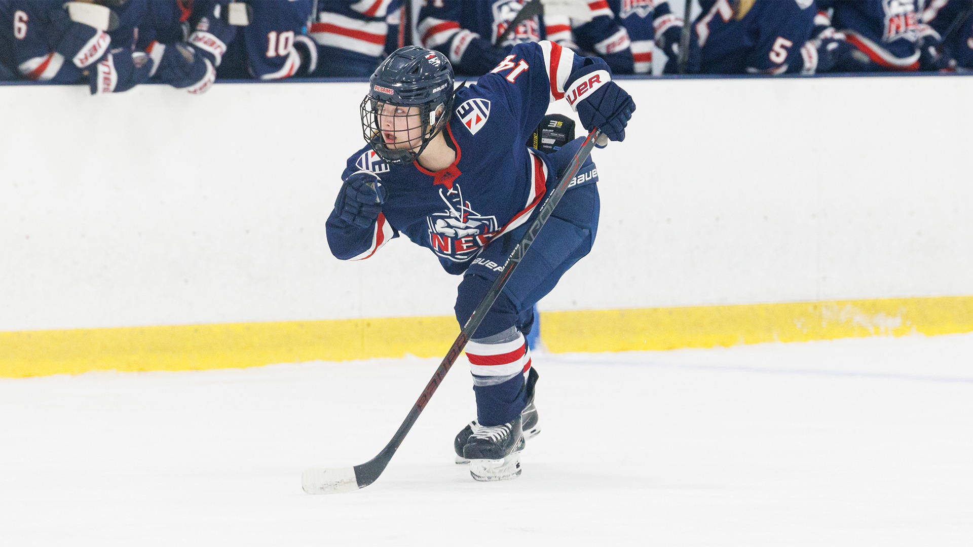 Women’s Ice Hockey Holds Off MCLA - New England College