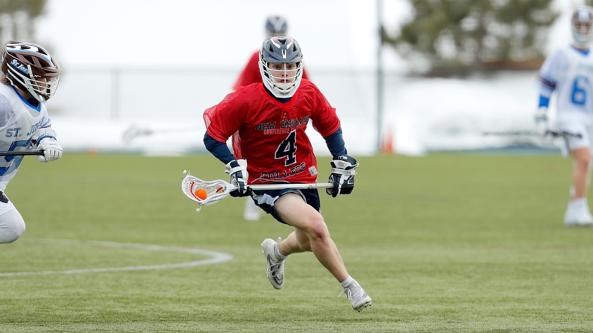 Men’s Lacrosse Loses Heart-Breaker at Castleton - New England College